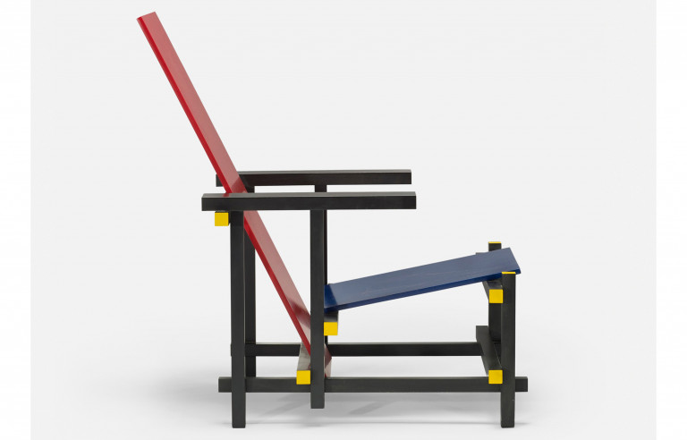 Icône : La chaise Rouge Bleue de Gerrit Rietveld (1917)