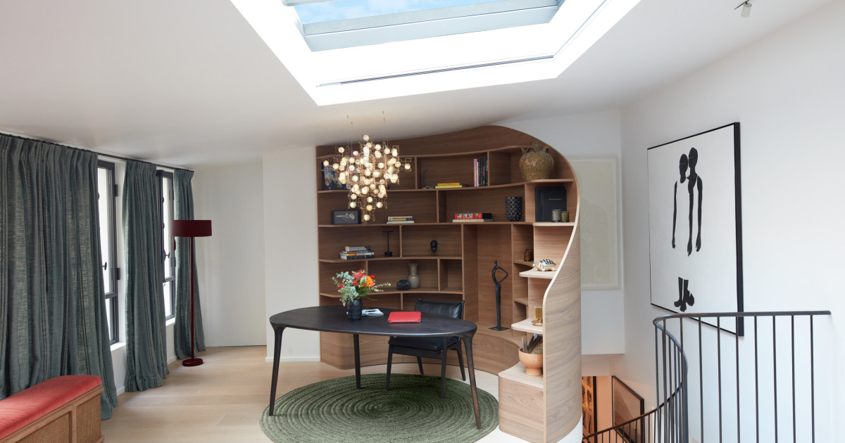 À Paris, Bobo Design Studio transforme un duplex en cottage - IDEAT